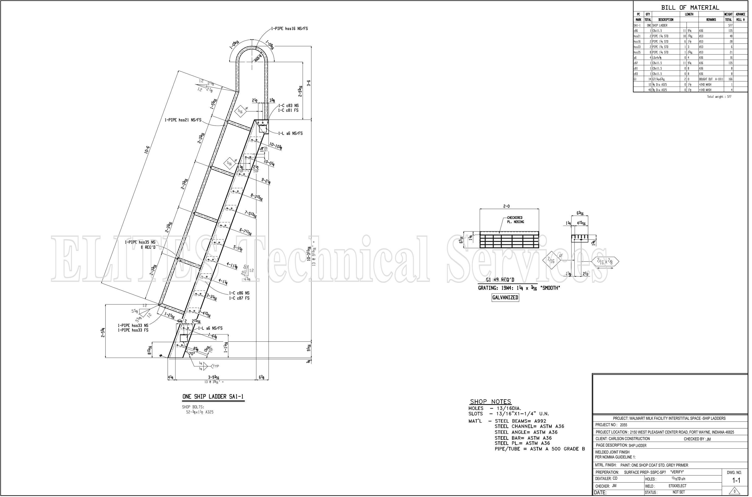 Misc Steel Sample Drawing